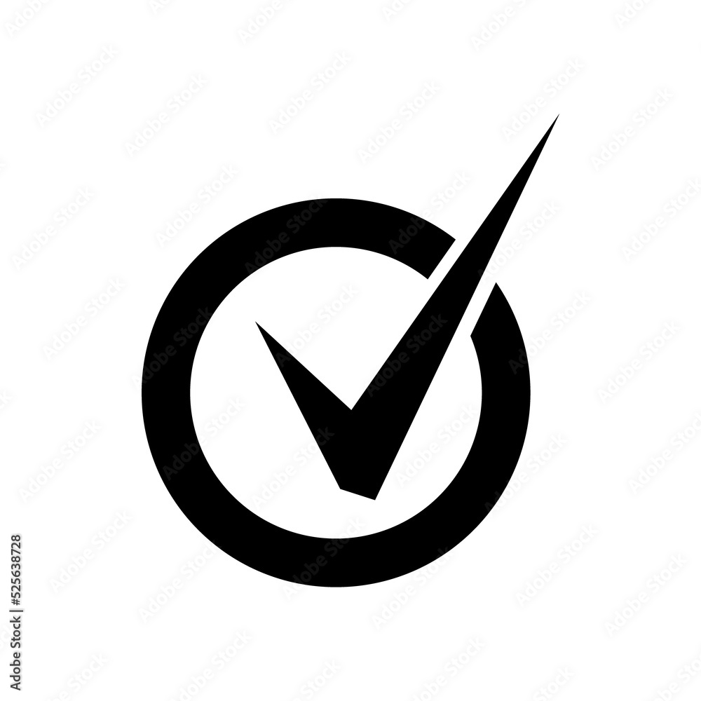 Tick icon png transparent Stock Illustration | Adobe Stock