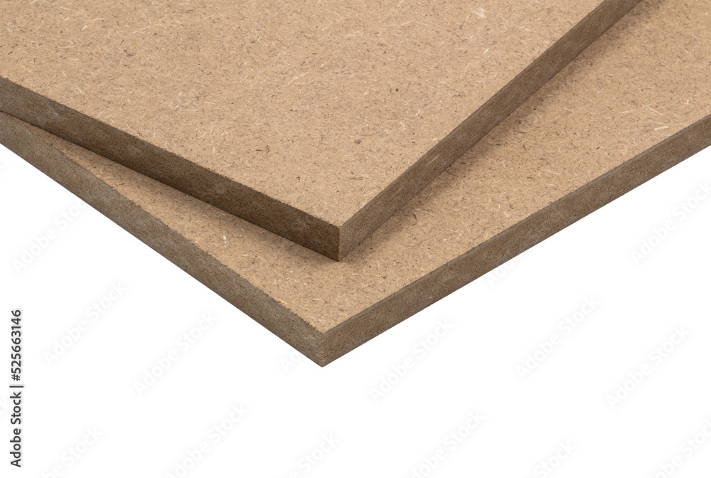 Parts of two mdf boards photographed in close-up. Stock Photo | Adobe Stock