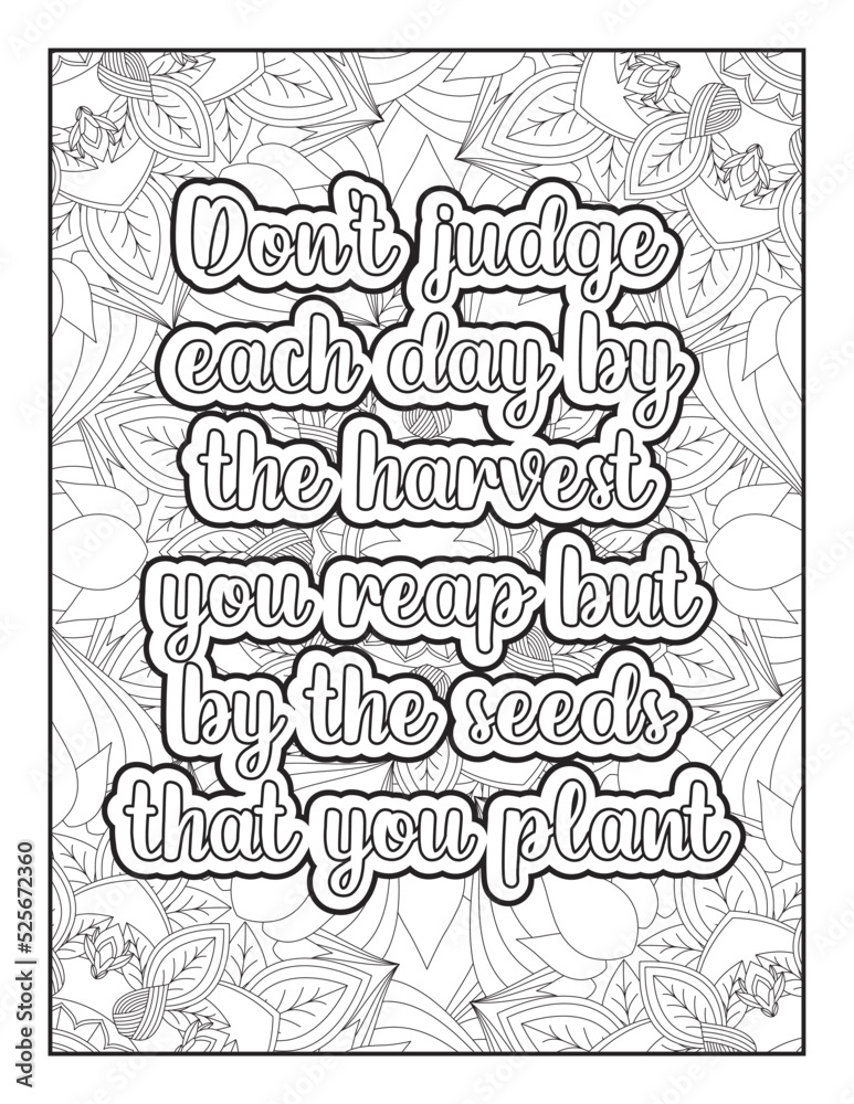 Motivational Quotes Coloring Page. Quotes Coloring Page. Motivational ...
