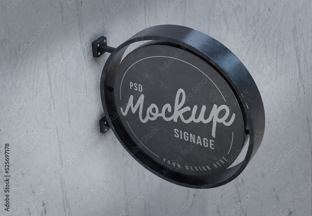 Outdoor Wall Sign Stock Template | Adobe Stock