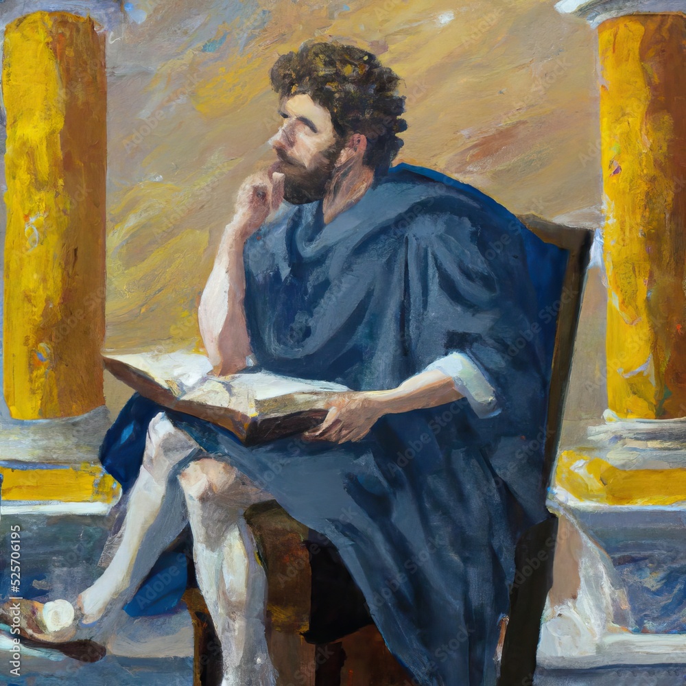 Marcus Aurelius Creating Meditations - Roman emperor and stoic ...