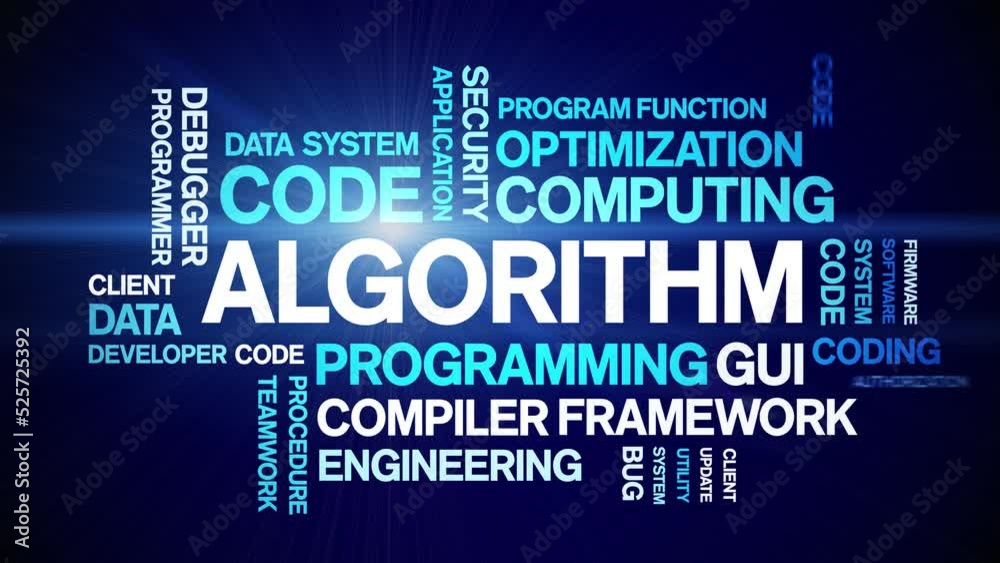 Algorithm animated tag word cloud;text design animation kinetic ...