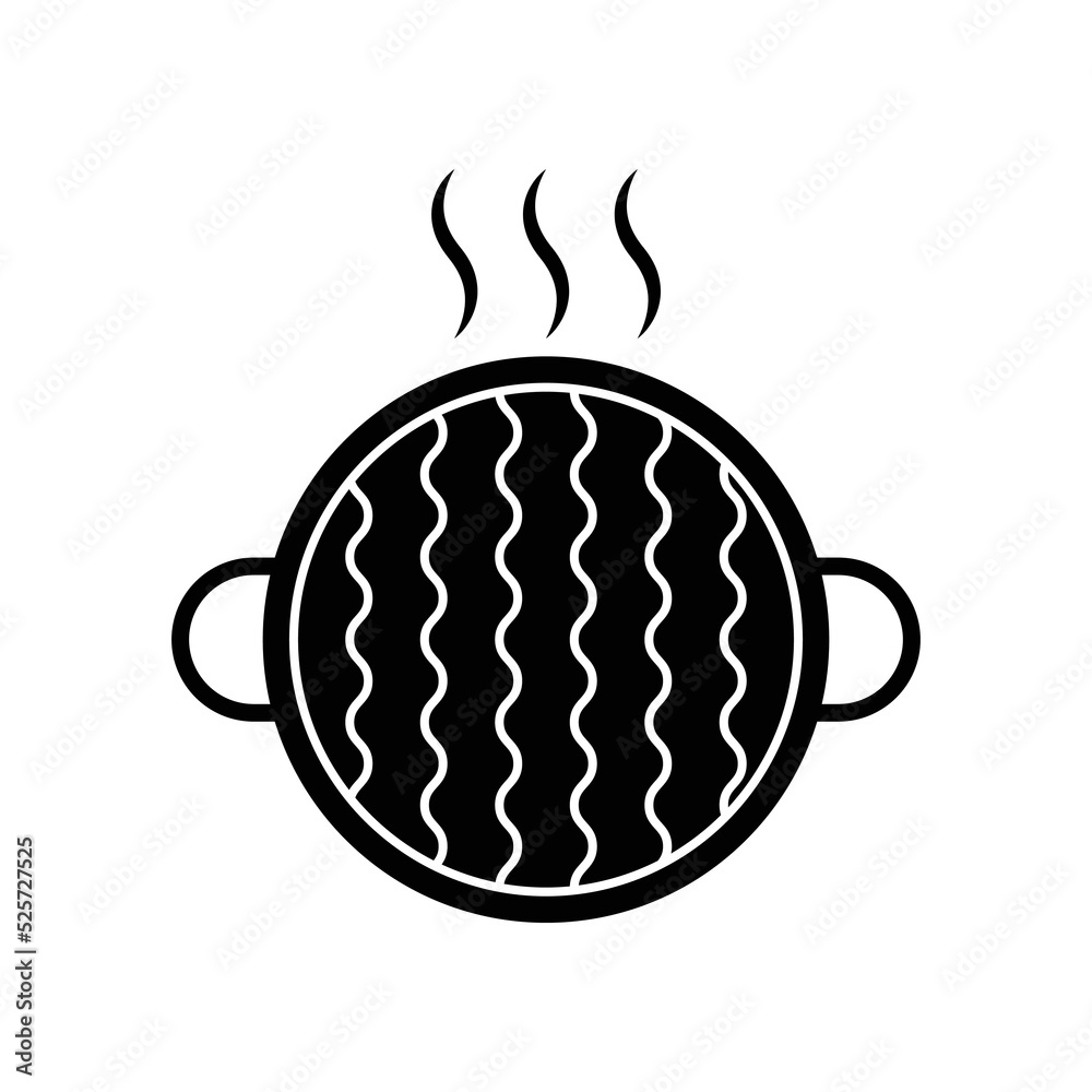 Grill icon design. isolated on white background. vector illustration ...