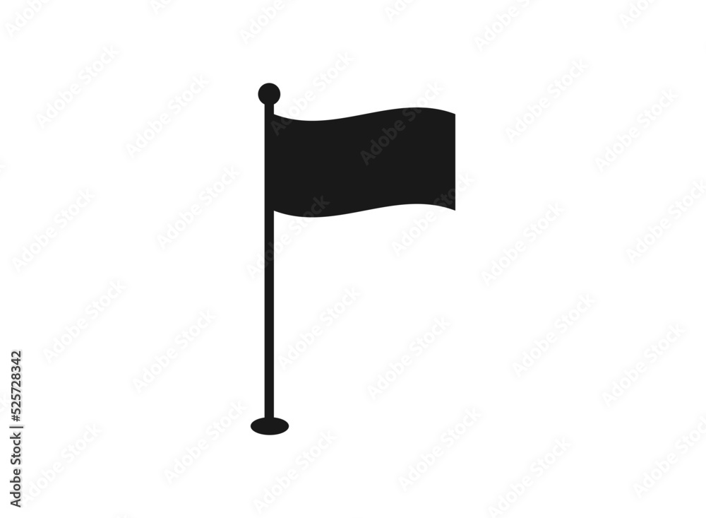 Flag Flat Illustration. Simple Style of Flag Illustration for Logo ...