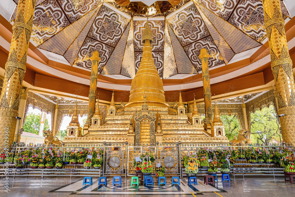 Mahar Shwe Thein Daw pagoda locate in Kyaukse, Mandalay, Myanmar, most ...