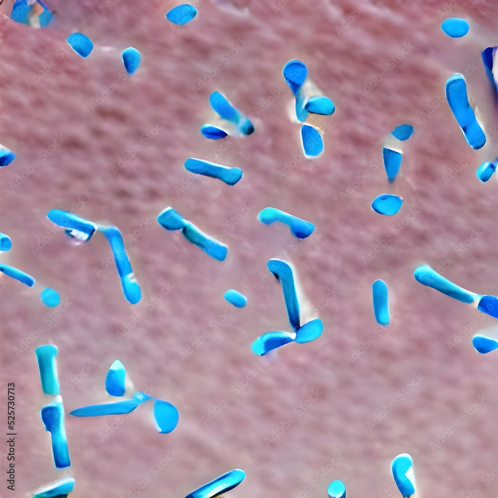 Escherichia Coli (E. Coli.) cells or 3D bacteria under microscope Stock ...