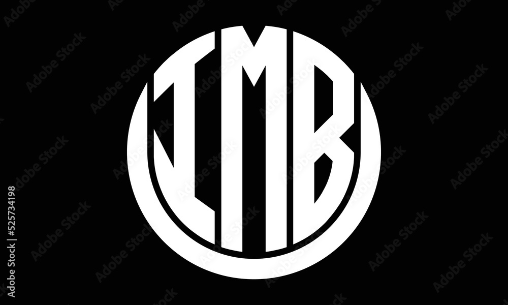 IMB three letter circle logo design vector template. monogram symbol on ...