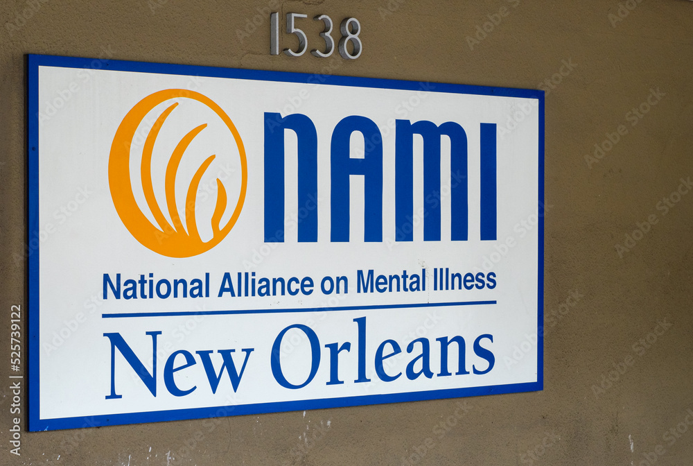 NEW ORLEANS, LA, USA - AUGUST 24, 2022: Sign on side of building for ...