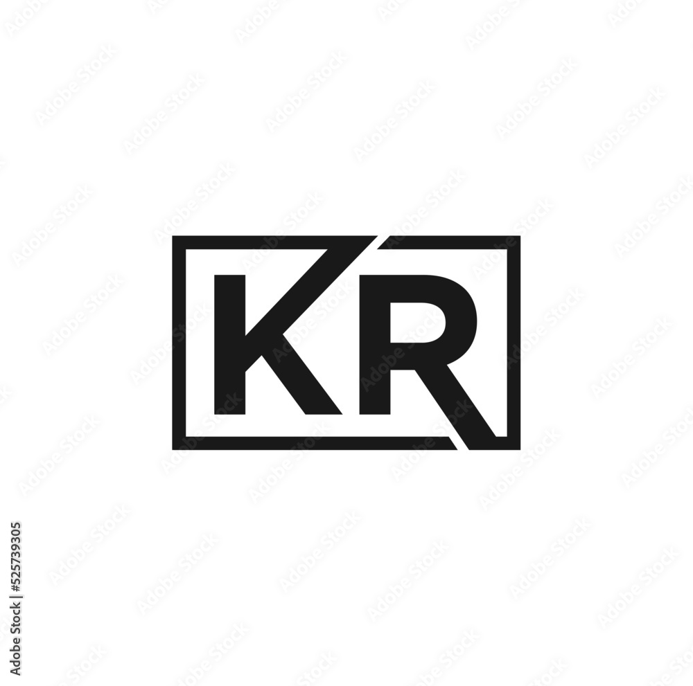 Letter K And R Square Symbol Logo Design Vector Illustration Stock Letter K And R Square Symbol Logo Design Vector Illustration Stock