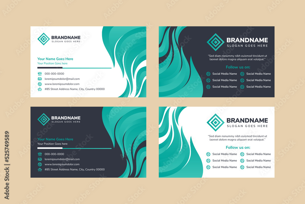Blue Flame Fire Corporate Business Card Sign Template. Creative Design ...