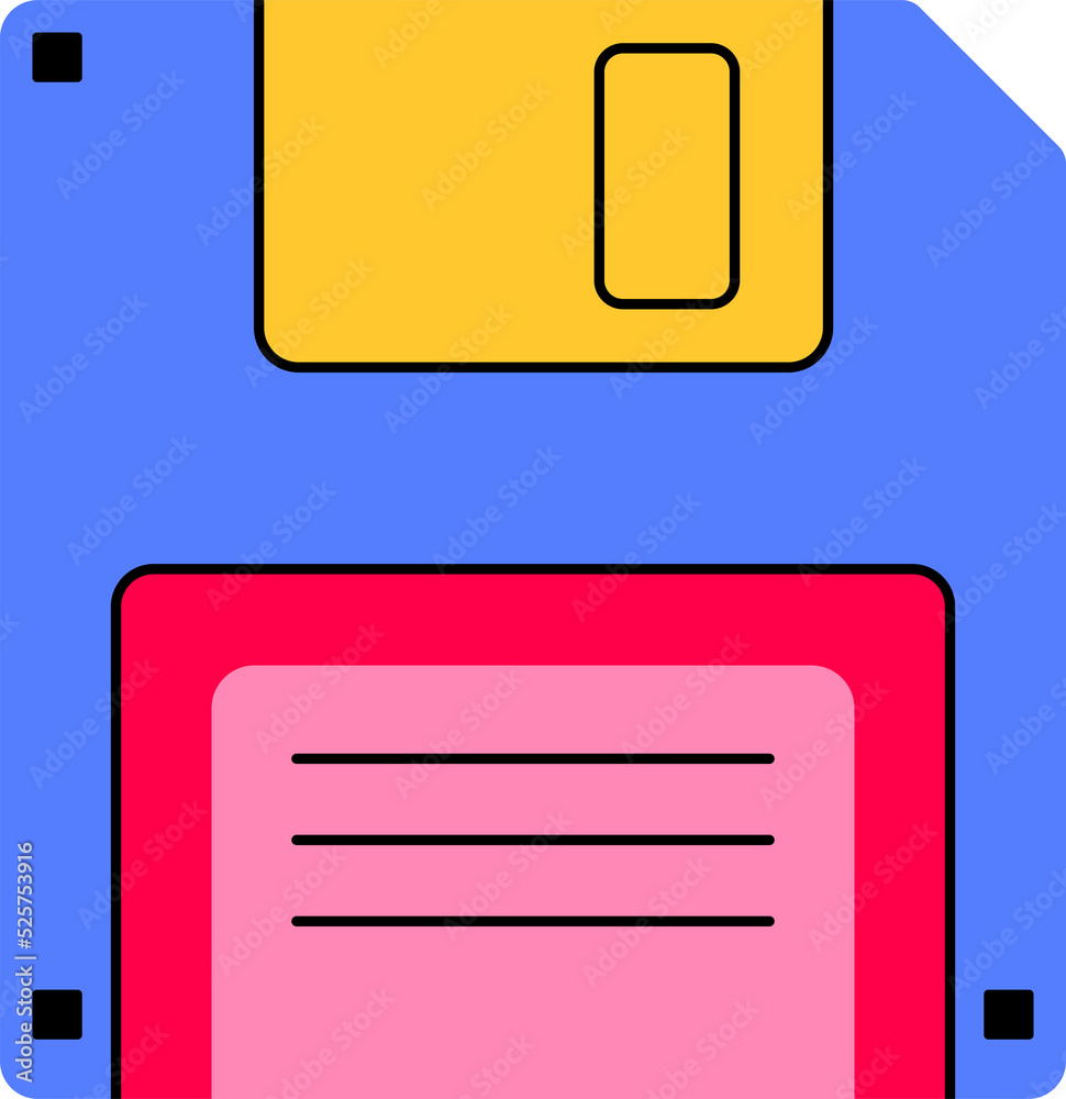 Classic Retro 80s 90s Elements In Modern Style Flat Line Art Style Hand Drawn Png Illustration