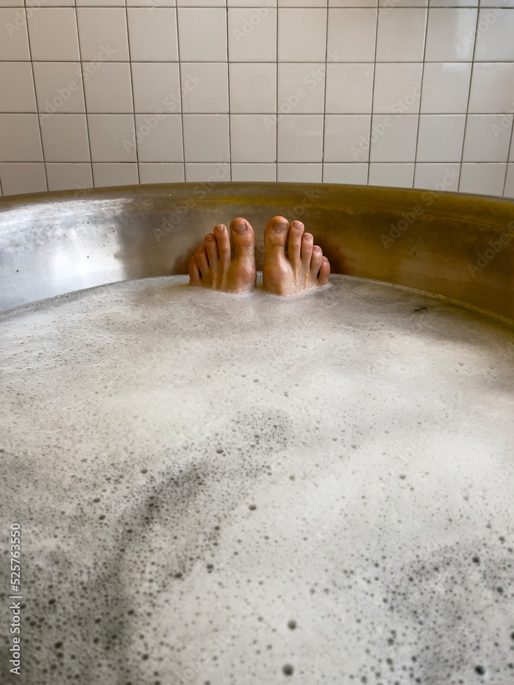 feet in the bath Stock Photo | Adobe Stock
