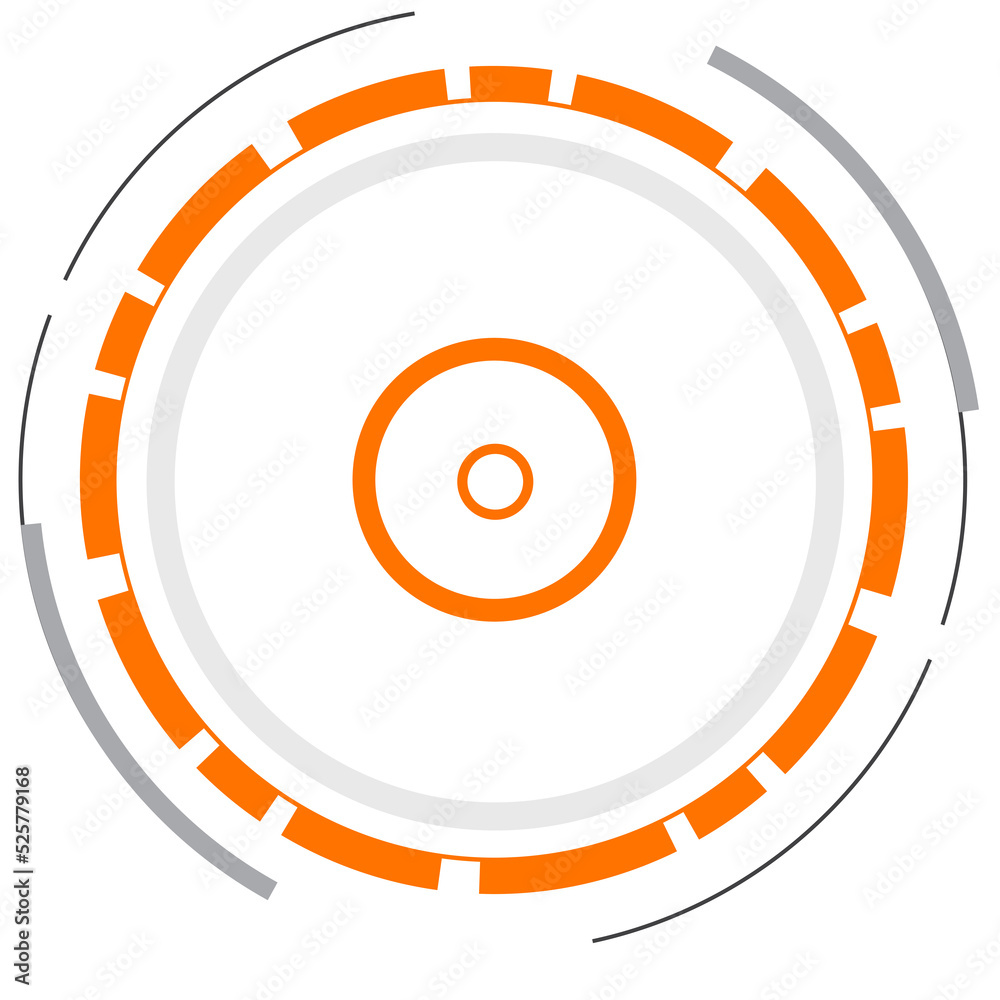 HUD FUI Design element for game and movie decoration, Cyber technology ...