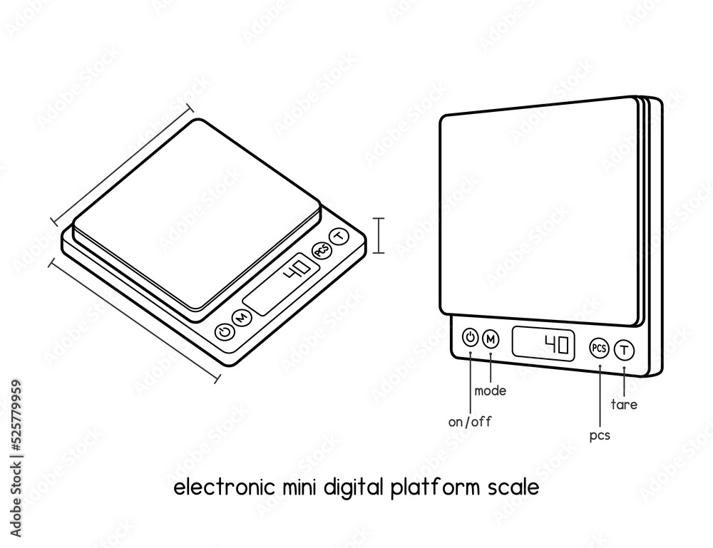 electronic mini digital platform scale LCD display mini digital jewelry ...