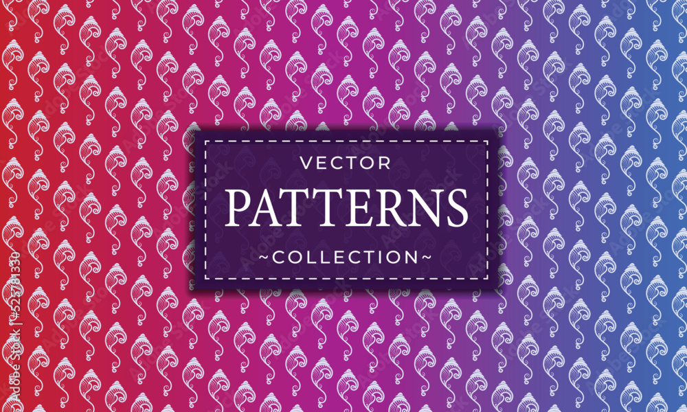 Decorative floral patterns, Bengali and Indian folk design known as ...