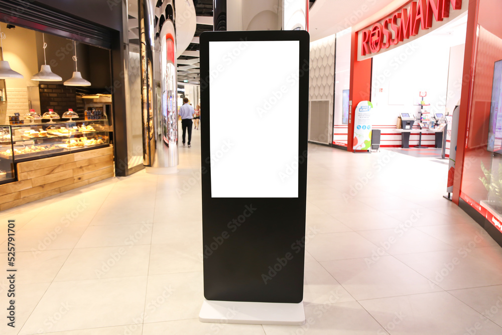 Warszaw, Poland - August, 2022: Billboard on the shopping center ...