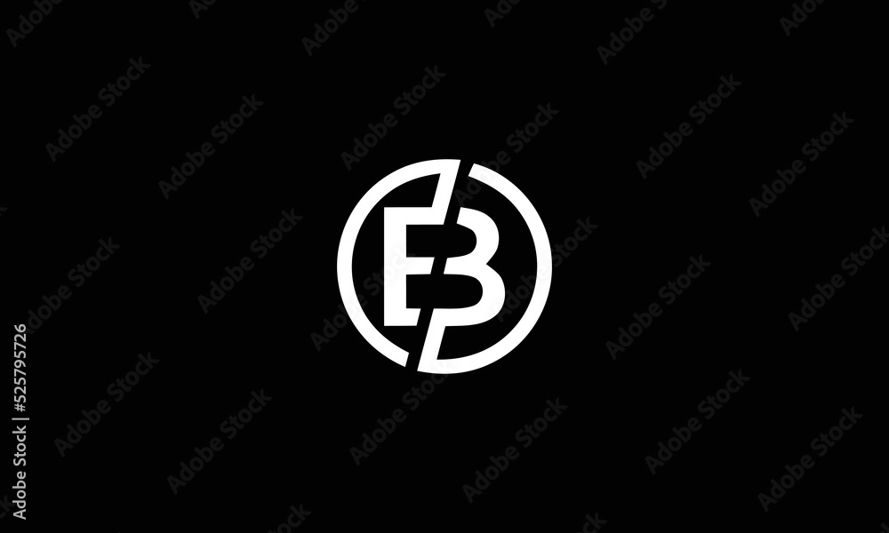 Modern EB BE alphabet letters monogram initial logo vector illustration ...
