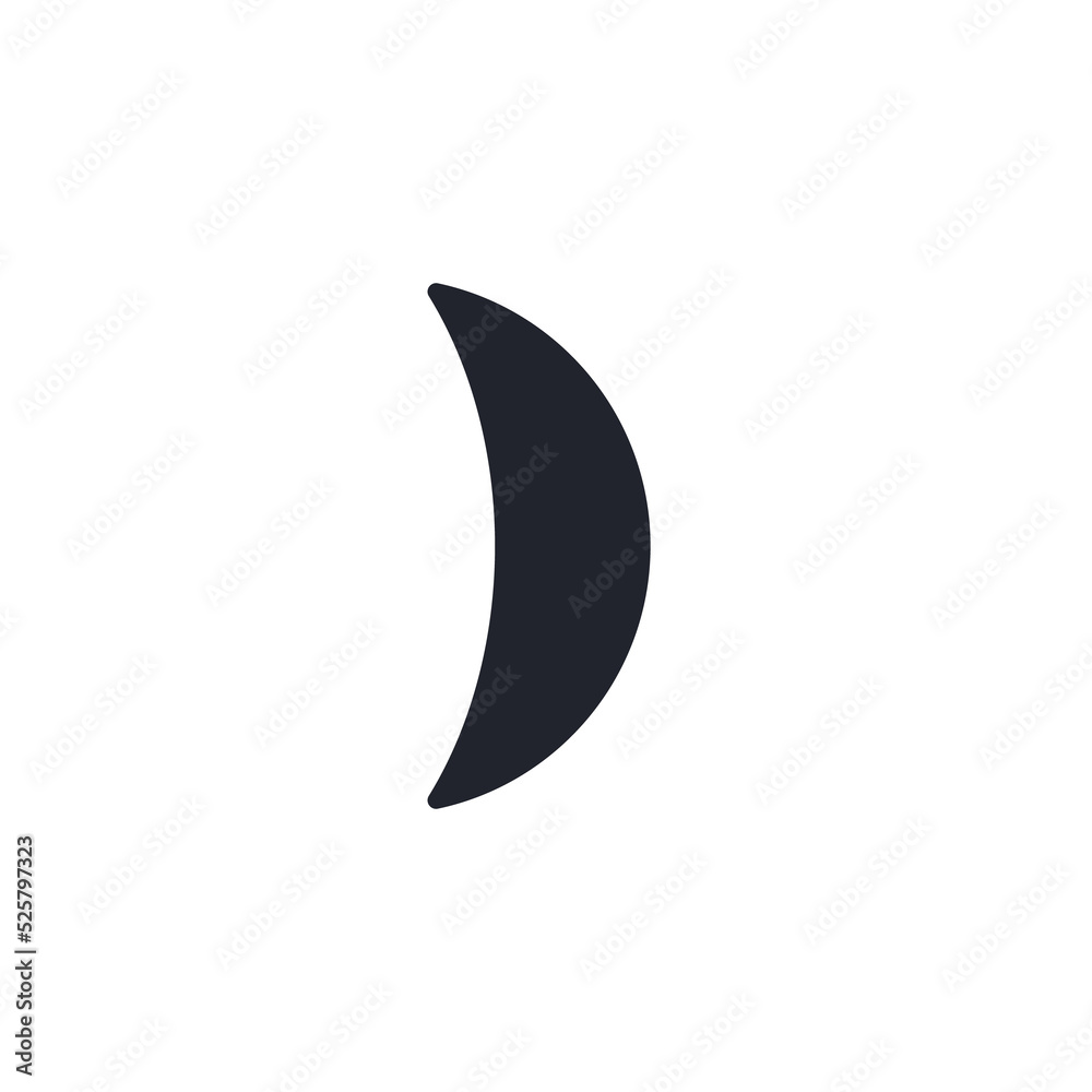 Moon phases icon. Lunar eclipse vector The shadow of the world obscures ...
