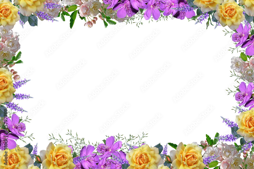 Flower border Frame Background, Flower Background, Floral Frame ...