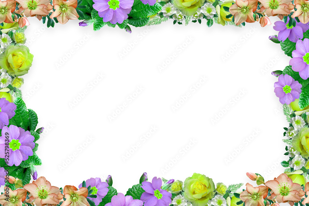 Flower border Frame Background, Flower Background, Floral Frame ...