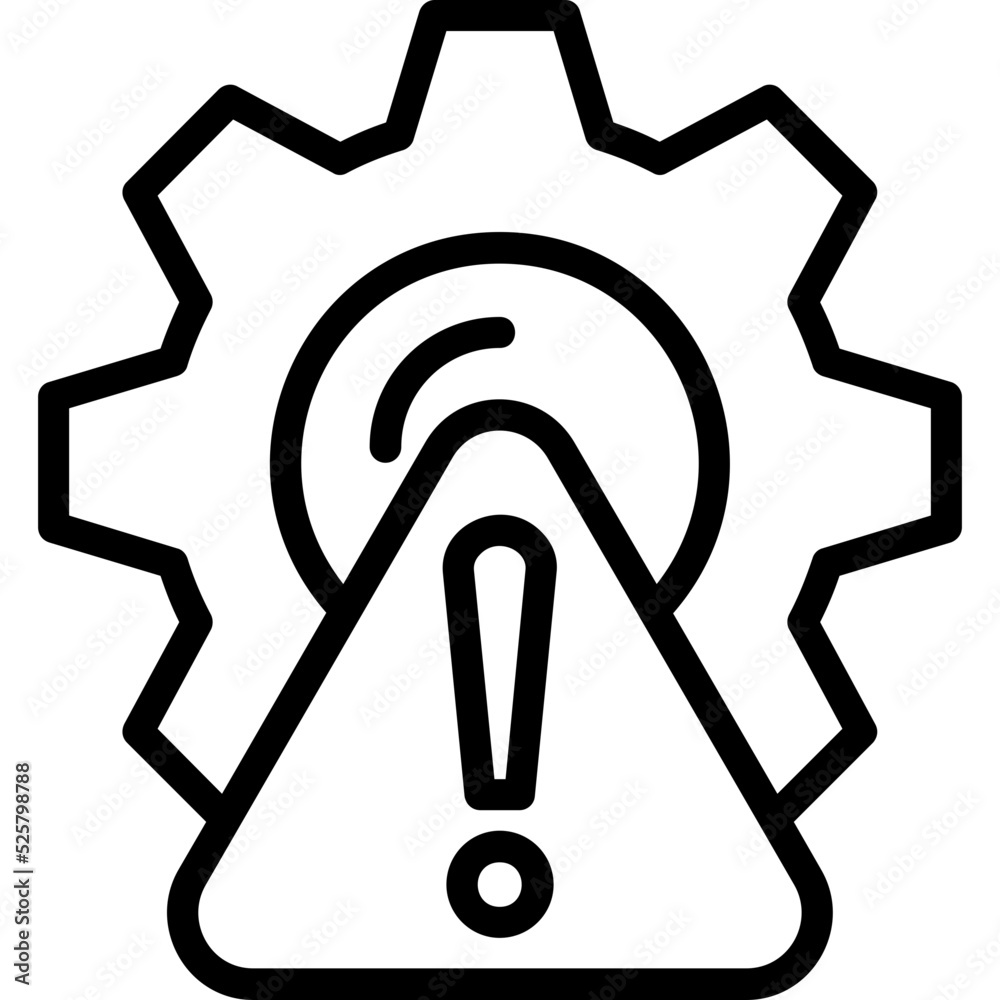 Risk Management Icon Stock Vector | Adobe Stock