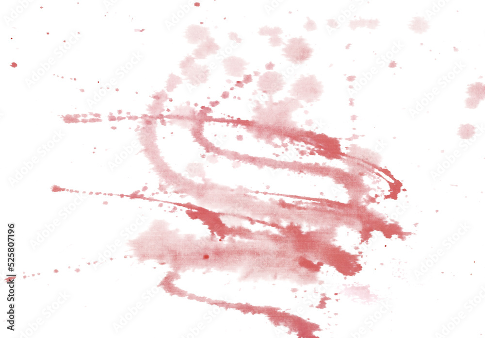 Blood Splatter Smear Stain Overlay Isolated on White Background Stock ...