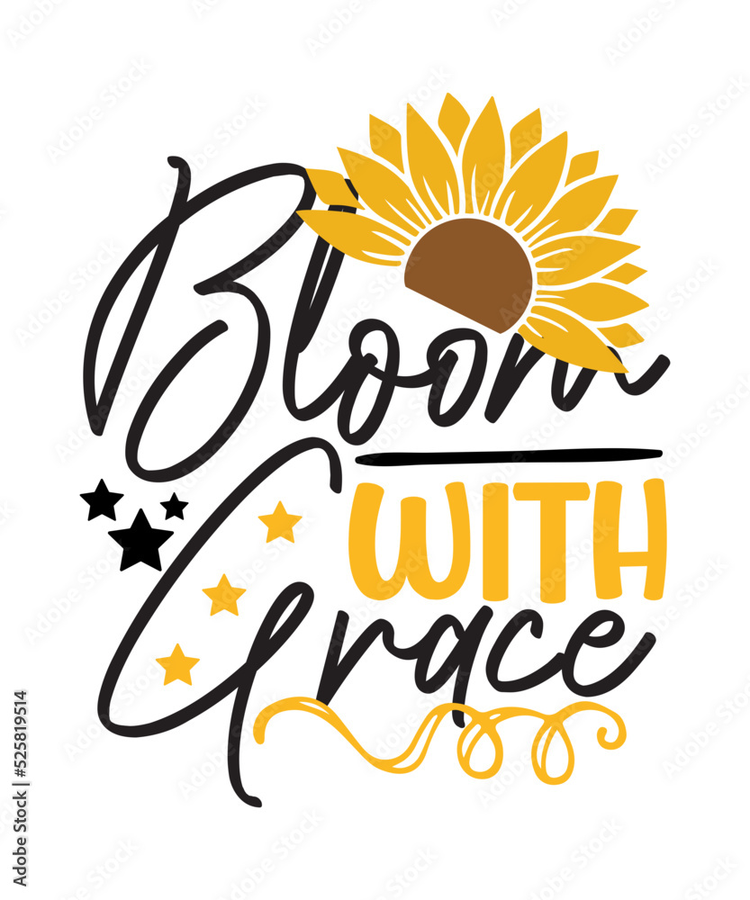 Sunflower SVG Bundle, Sunflower SVG, Flower Svg, Monogram Svg, Half ...