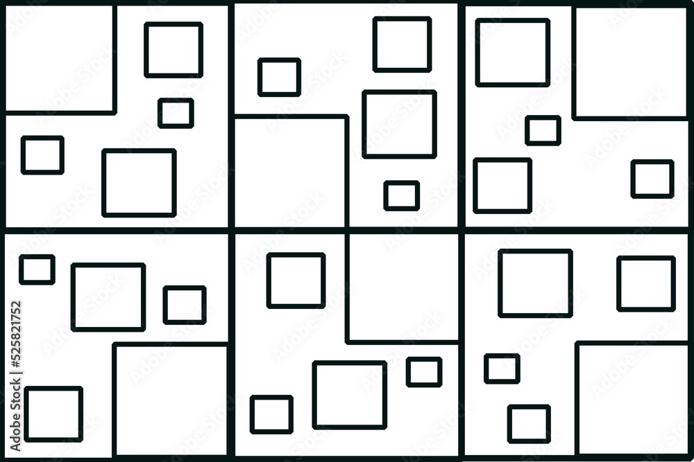 Polygons on white backgrounds for coloring and creativity Stock ...