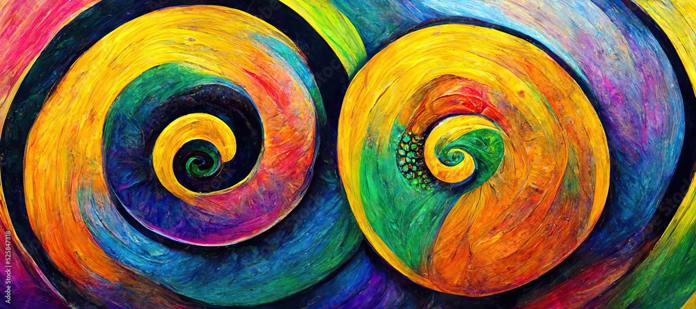 Abstract mother of pearl flowers in flamboyant rainbow colors, fabulous ...