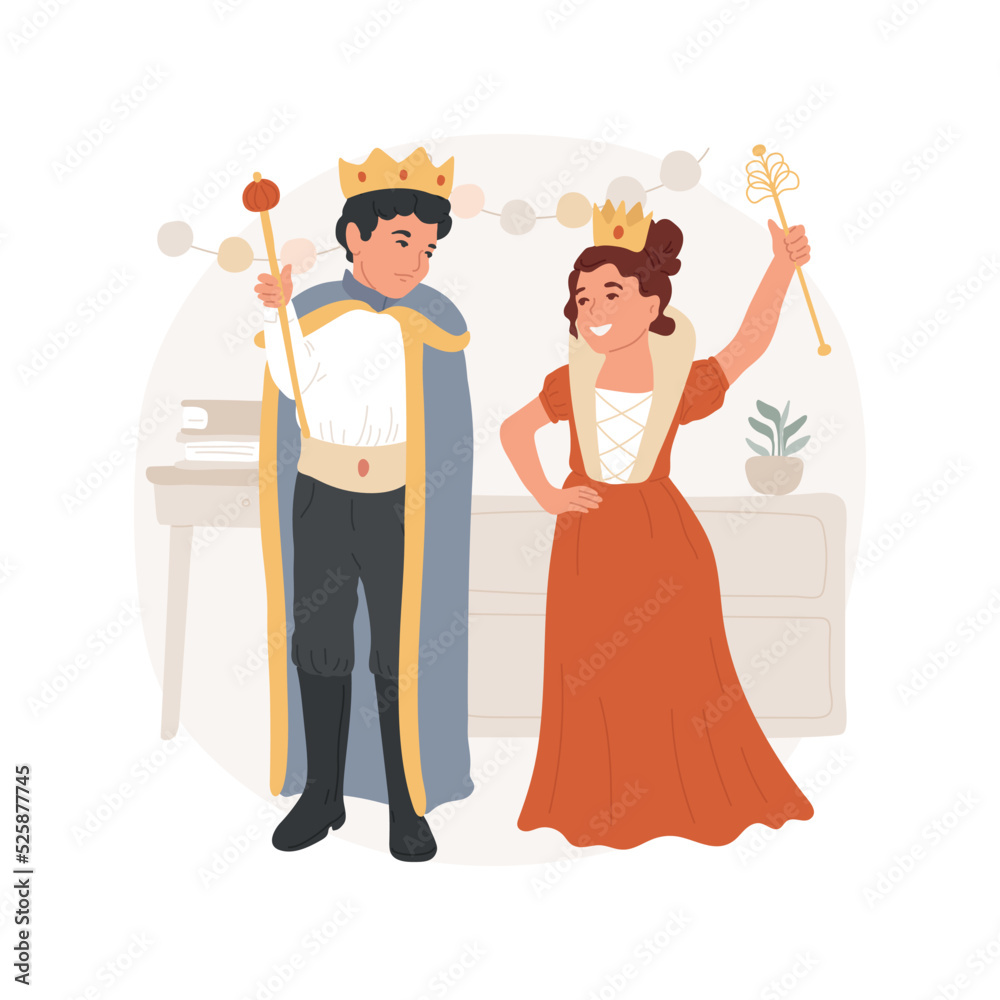 Home theater isolated cartoon vector illustration. Children wearing ...