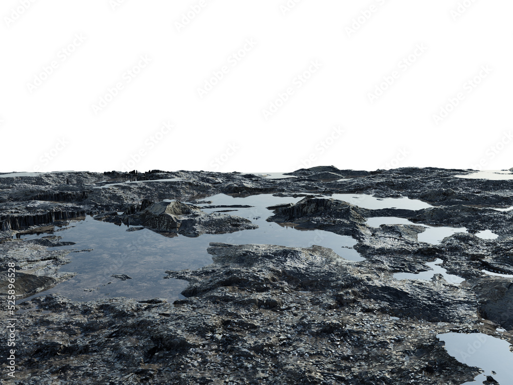 Rocky Foreground Floor with Perspective, Transparent Background PNG ...