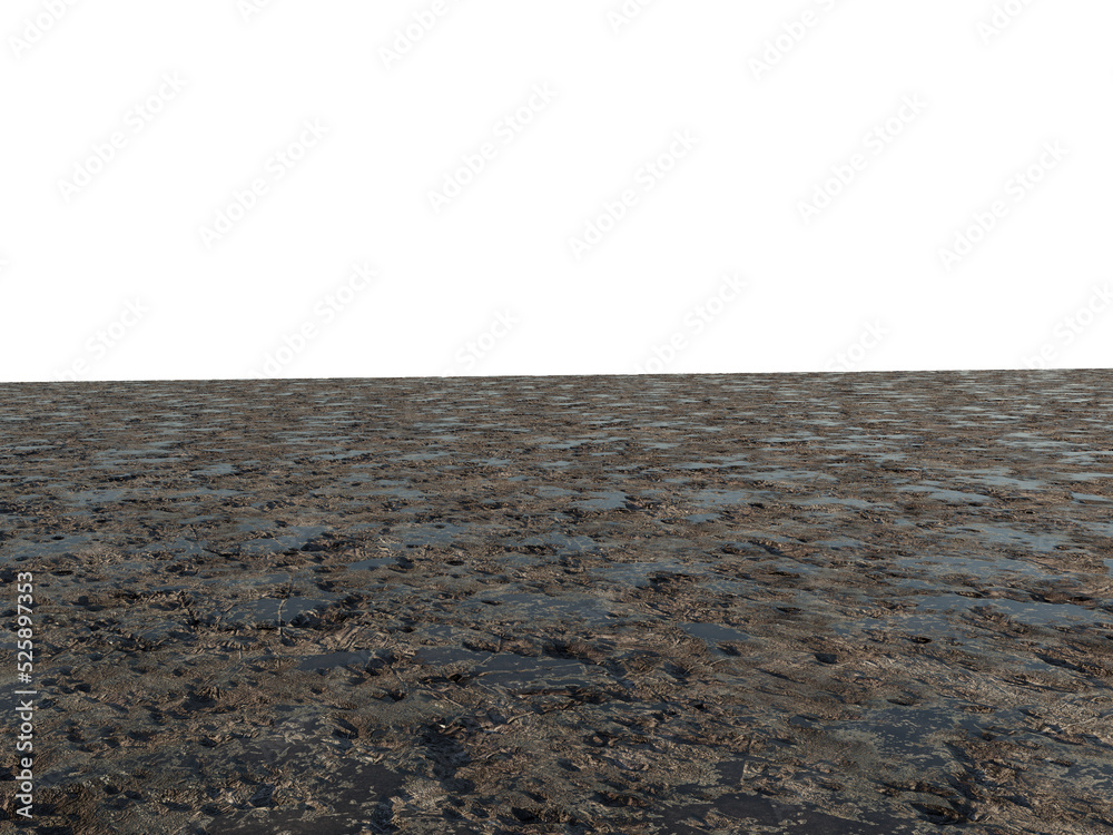Muddy Foreground Floor with Perspective, Transparent Background PNG ...