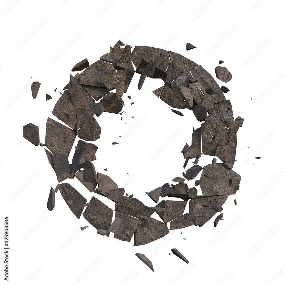 Cracked Stone Impact