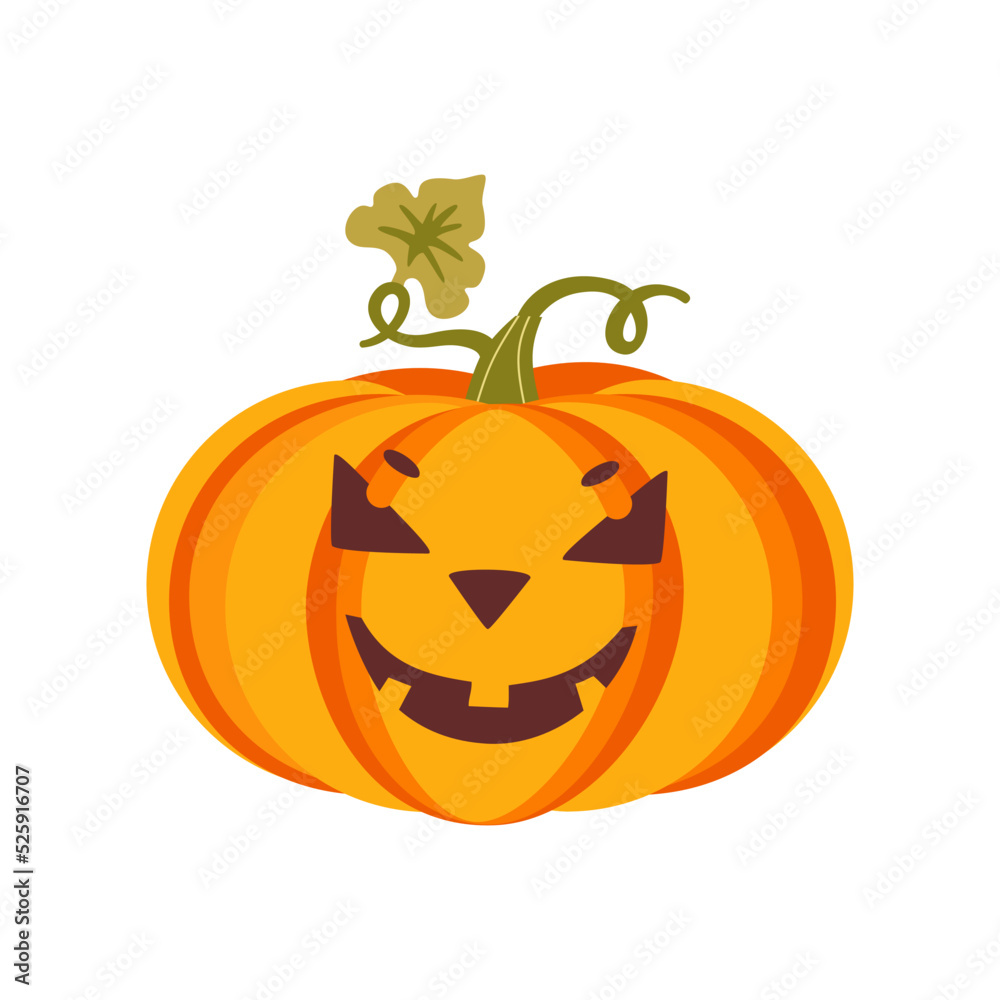 Halloween cute pumpkin spooky symbol vector icon. Halloween scary ... Halloween cute pumpkin spooky symbol vector icon. Halloween scary ...