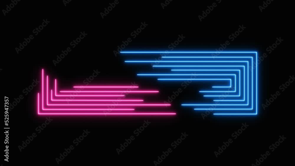 Neon animated background for logos, icons. Looped animation. Cycle ...