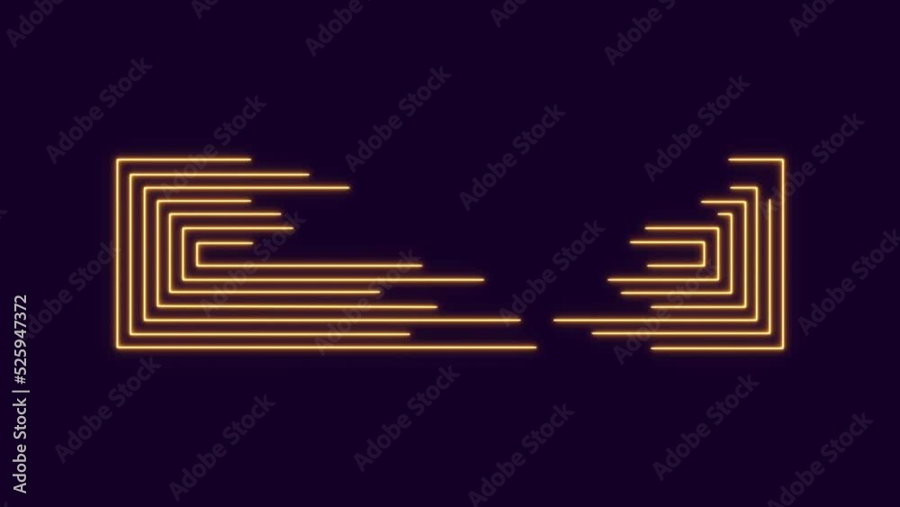 Neon yellow animated background for logos, icon. Looped animation ...