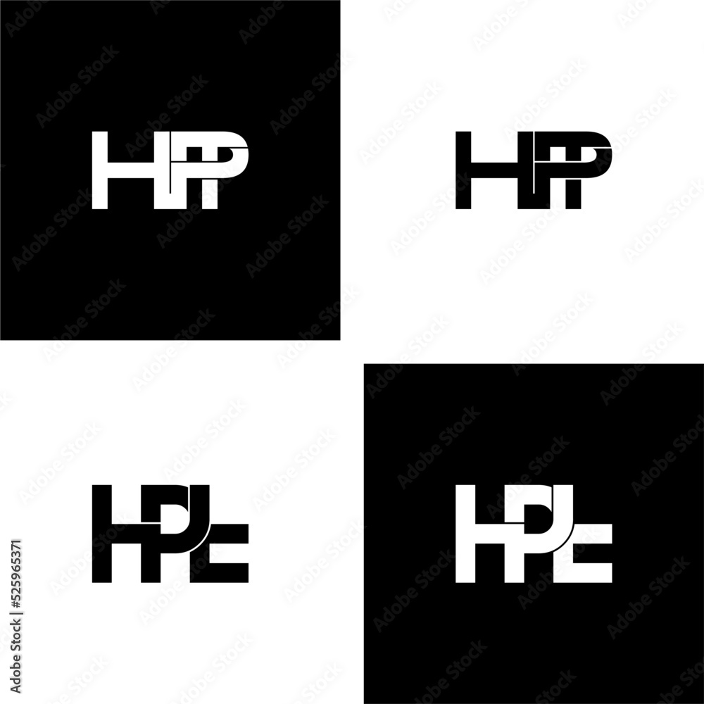 hpt letter original monogram logo design set Stock Vector | Adobe Stock