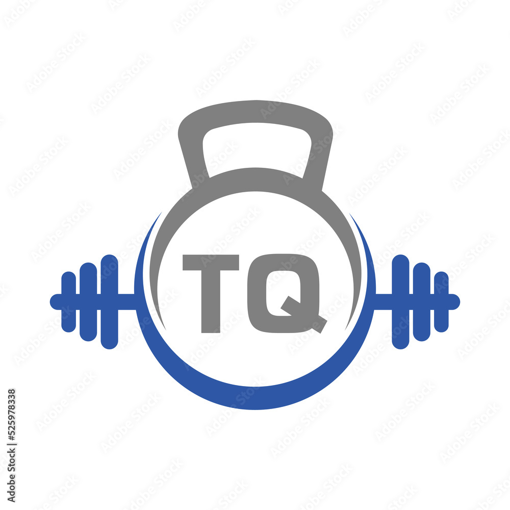 Letter TQ Fitness Gym Logo Concept. Fitness Logo Symbol Vector Template ...