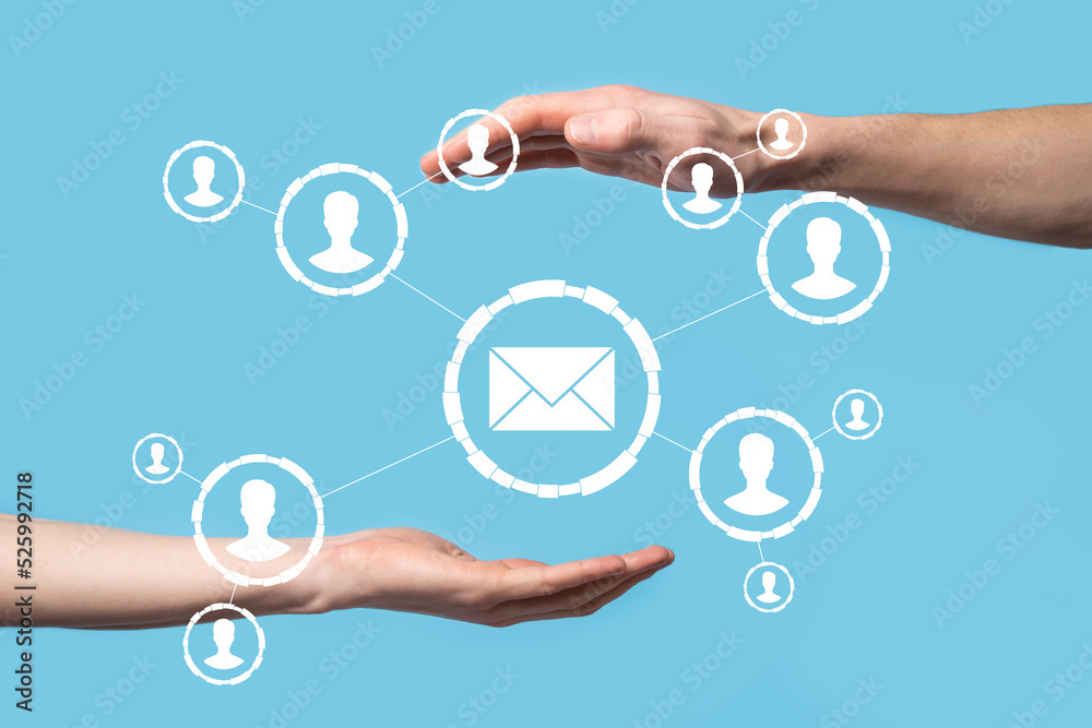 Email and user icon,sign,symbol marketing or newsletter concept ...