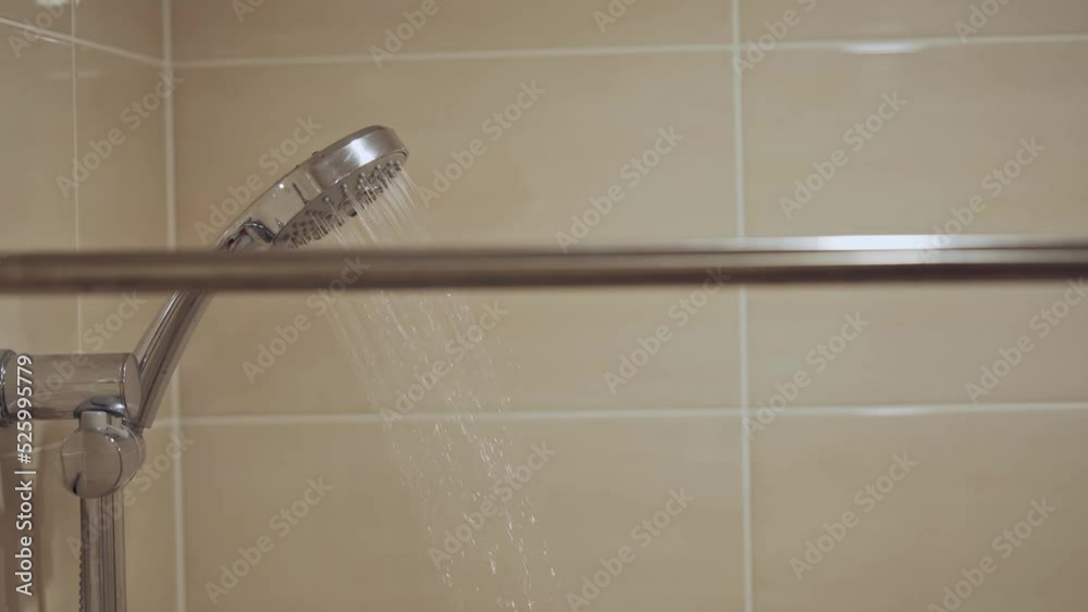 Daily routine hygienic procedure for body cleanliness. Round silver ...