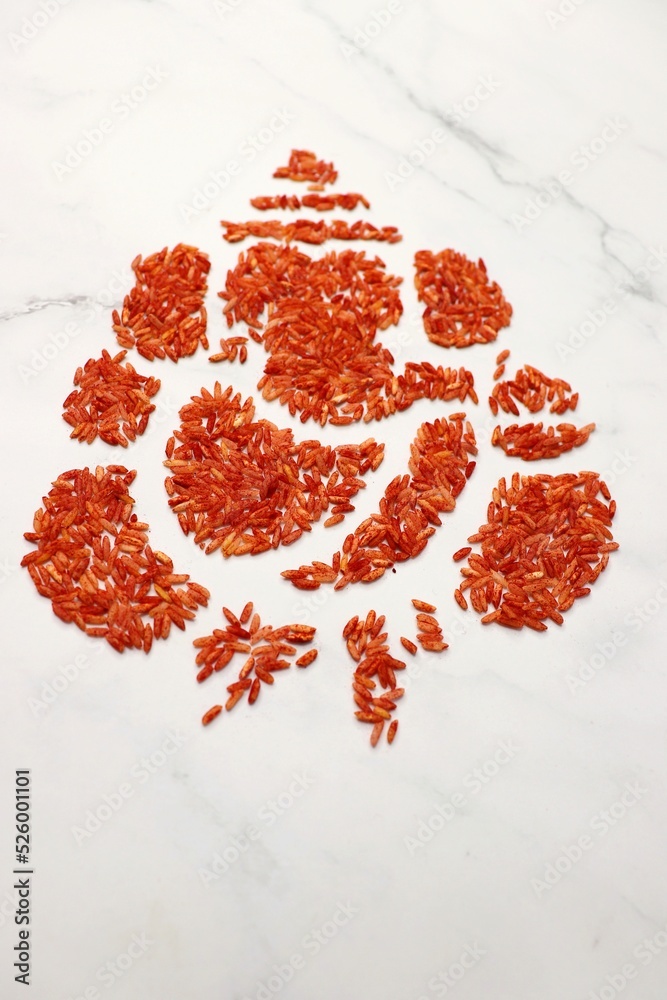 Ganesha art is made with colored rice. Ganesh Chaturthi wallpaper or ...