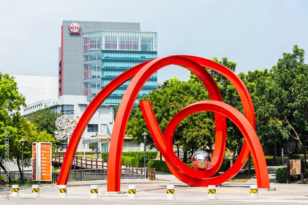 Taichung, Taiwan- October 4, 2021: Modern building view of the Central ...