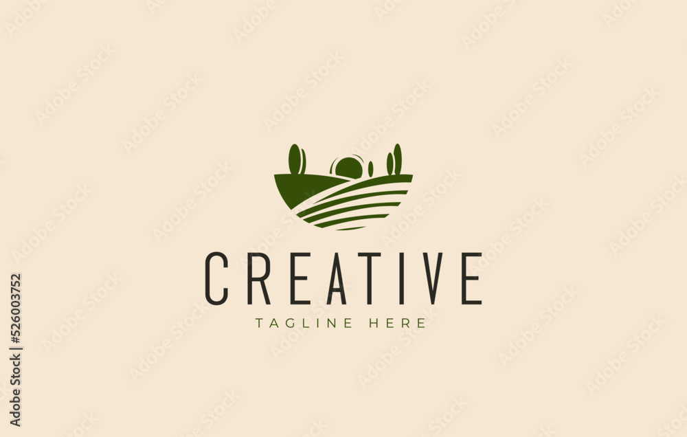 Poster Green Plantations Logo Design – Wall Art | UkPosters