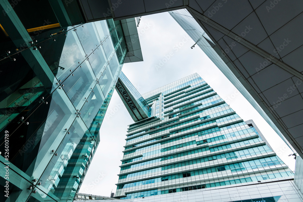 Taipei, Taiwan- May 5, 2020: Modern building view of Chinatrust ...