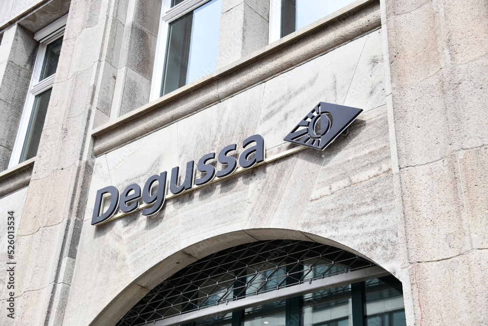 Cologne, Germany - June 3, 2022: Degussa is a company for gold, silver ...