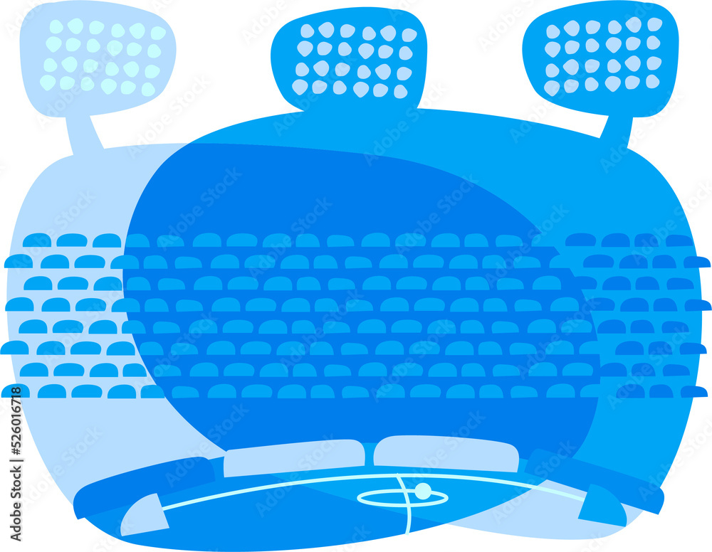 Abstract blue soccer or football stadium background. Stock Illustration ...