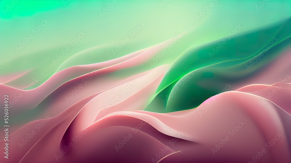 Green And Pink Abstract Wallpapers