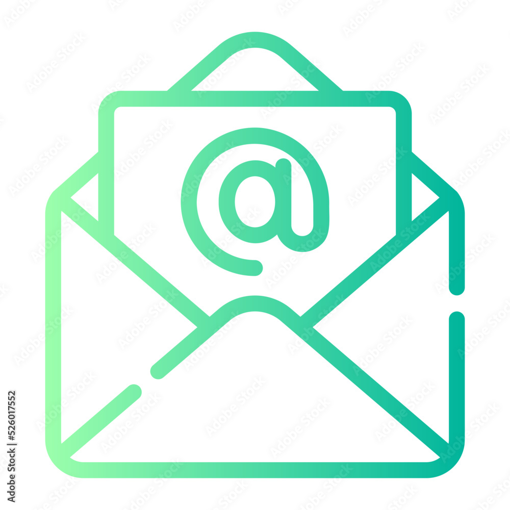 gmail gradient icon Stock Vector | Adobe Stock