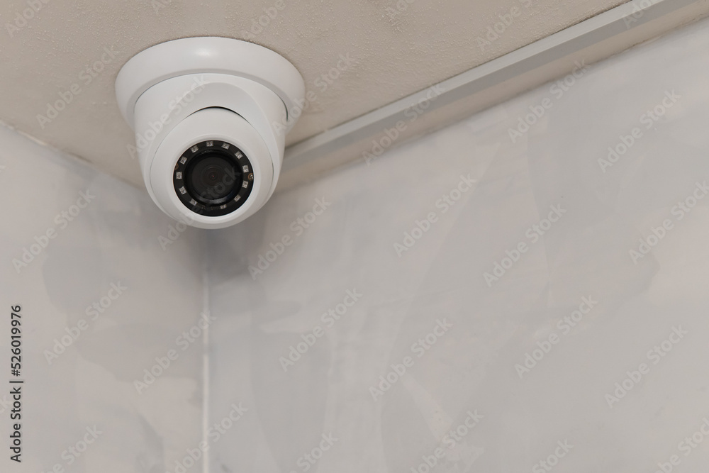 Security CCTV camera on ceiling, Intelligent cameras, Video recording ...