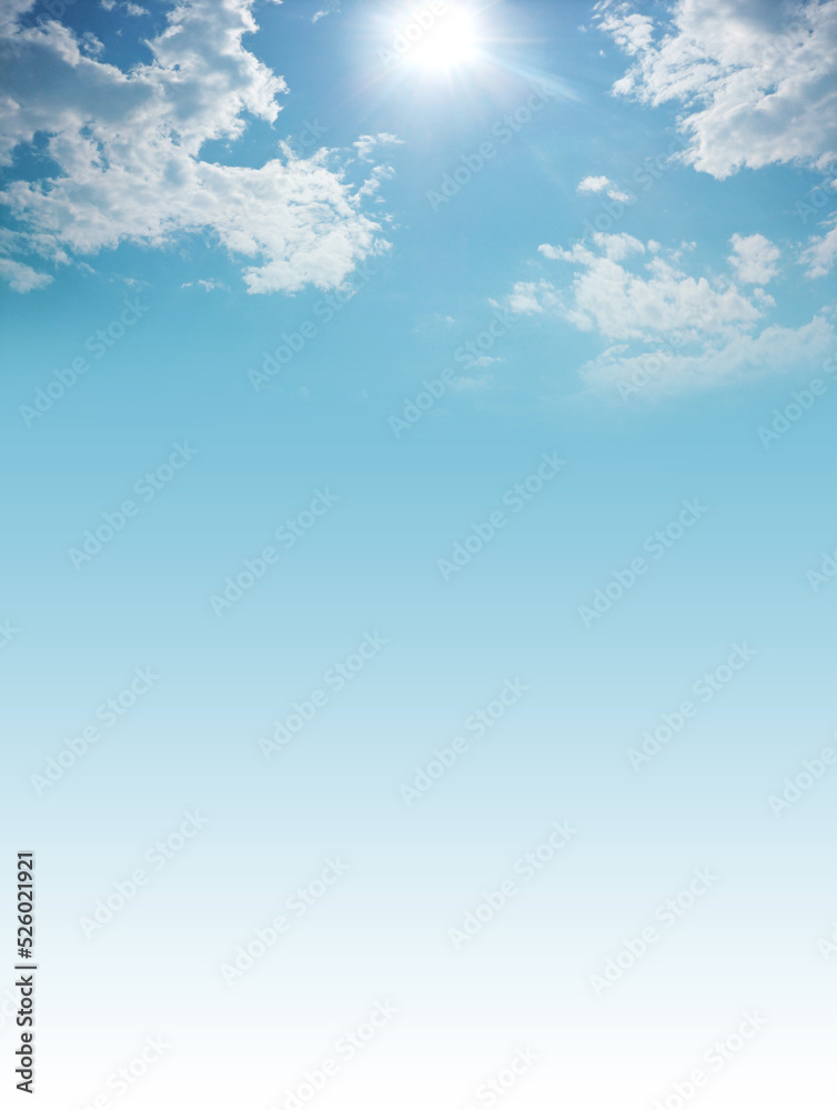 Beautiful Blue Sky Sunny Day Sunburst Template Message Board - bright ...